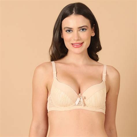 Buy Prettycat Women Lightly Padded Underwire Sexy T Shirt Bra With Lace