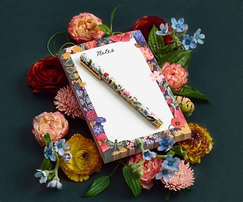 Blossom Notepad Rifle Paper Co Stationery Elegante Virgule Canada