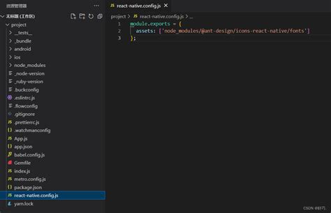 React Native 070版本使用ant Design Mobile Rn及icons字体图标库ant Design Mobile