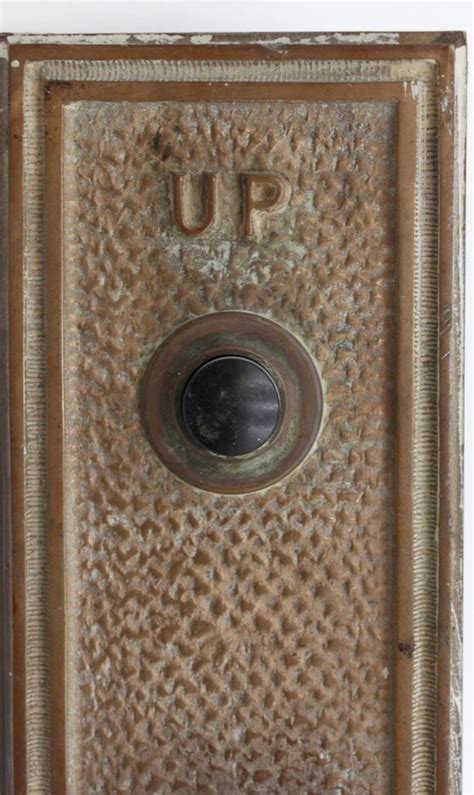 1930s Bronze Up And Down Elevator Button Plate Olde Good Things