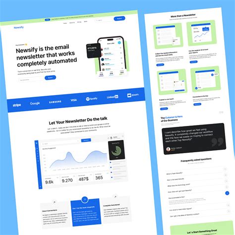 Automated Newsletter Saas Website Design By Farwa Mumtaz On Dribbble