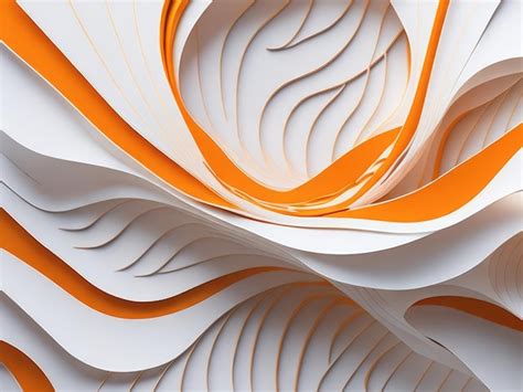 Premium Photo Orange Waves Abstract Background