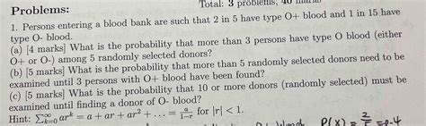 Solved Use Discrete Distribution For This Problem Chegg Com