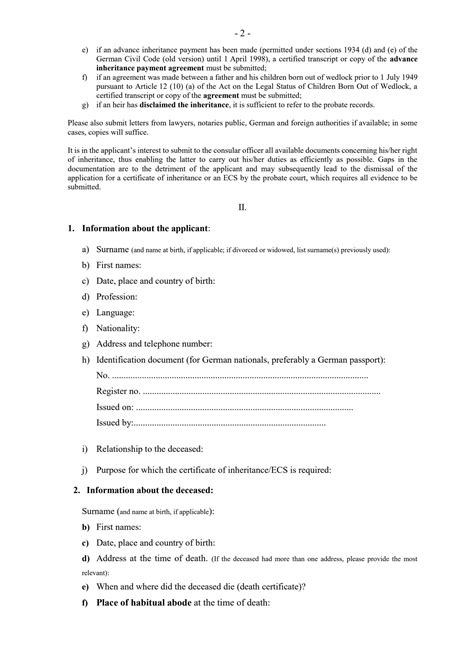 Solution Questionnaire Certificate Of Inheritance Data Studypool