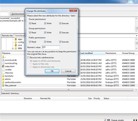 you don t have permission to upload or create files here server