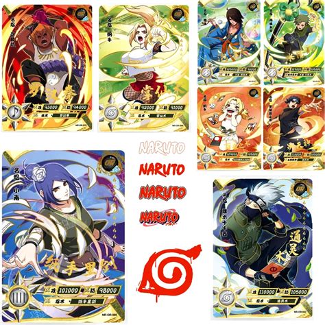 나루토 카드 시리즈 우치하 사스케 가아라 애니메이션 캐릭터 브론징 컬렉션 게임 카드 만화 장난감 크리스마스 생일 선물 Aliexpress
