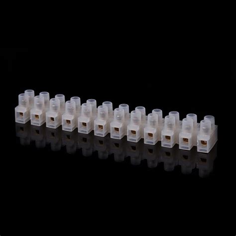 2 Pcs 10a Dual Row Connector 12 Position Wire Barr Grandado