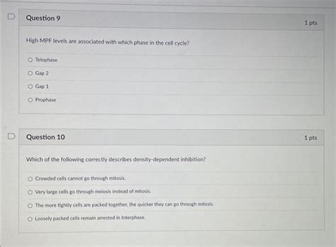 Solved High Mpf Levels Are Associated With Which Phase In