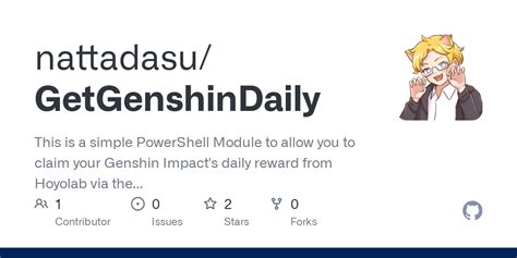 GitHub Nattadasu GetGenshinDaily This Is A Simple PowerShell Module To Allow You To Claim