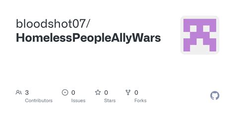 GitHub Bloodshot HomelessPeopleAllyWars