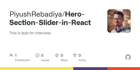 Github Piyushrebadiyahero Section Slider In React This Is Task For