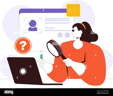 Forensics Technology Vector Illustration Featuring Biometric Access