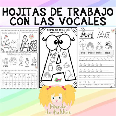 Hojas De Trabajo De Las Vocales