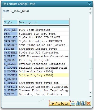 Solved I Cannot Change Style In Transaction SE SAPscri SAP Community