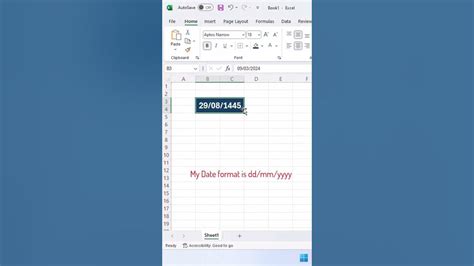 gregorian to hijri convert date in excel shorts youtube