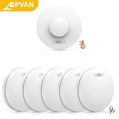 Cpvan 상호 연결된 연기 및 열 경보 무선 화재 경보 시스템 연기 및 열 감지기 연결 가능 10 년 수명 화재 보호