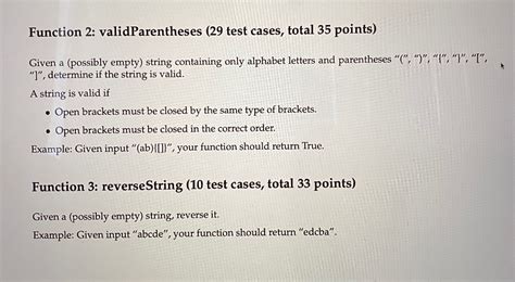 Solved The Problems In All Three Functions Must Be Solved Chegg