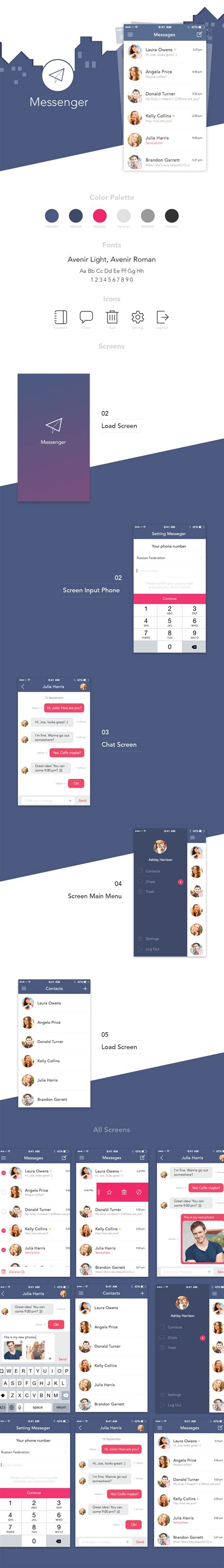 Messenger Ios App Sketch