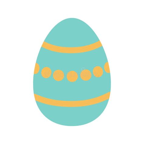 Cute Easter Egg Flat Illustration Stock Vector Illustration Of Food
