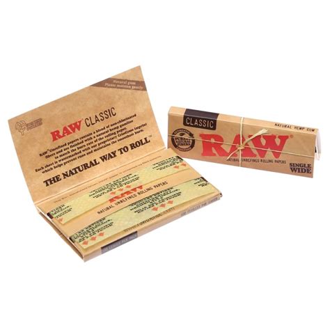 Single Wide Joint Rolling Papers By Raw Papers Aqua Lab Technologies