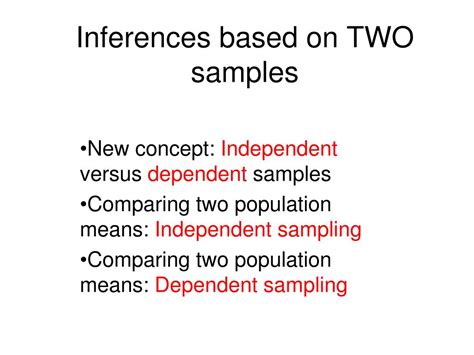 Ppt Inferences Based On Two Samples Powerpoint Presentation Free