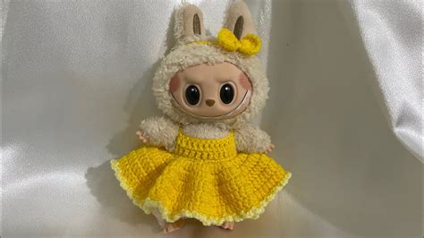 How To Crochet Labubus Dress Crochet Dress Step By Step Eng Sub