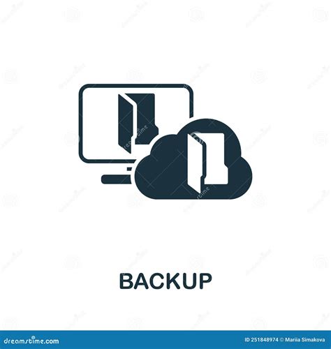 Backup Icon Monochrome Simple Line Data Science Icon For Templates