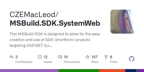 CZEMacLeod MSBuild SDK SystemWeb Discussions GitHub