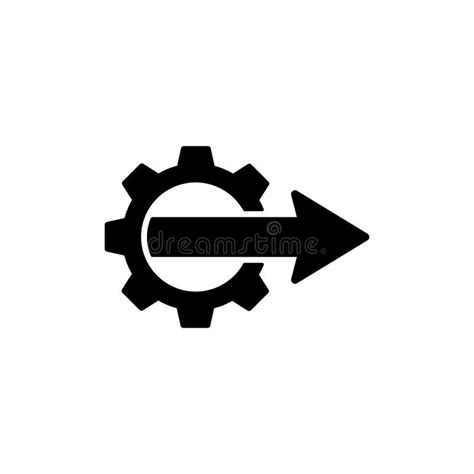 Gear Arrow Logo Stock Vector Illustration Of Business 25911072