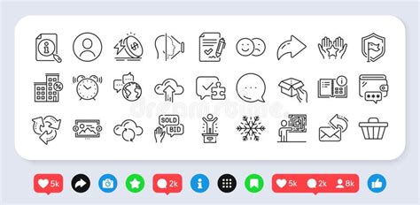Approved Agreement Ranking And World Communication Line Icons Pack