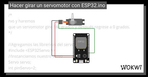 Hacer Girar Un Servomotor Con ESP Ino Copy Wokwi ESP STM Arduino Simulator