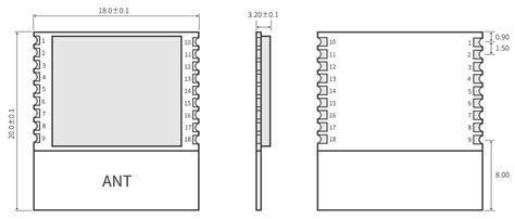 Low Power 24ghz Wifi To Serial Uart Pcb Antenna Esp8266ex Wireless