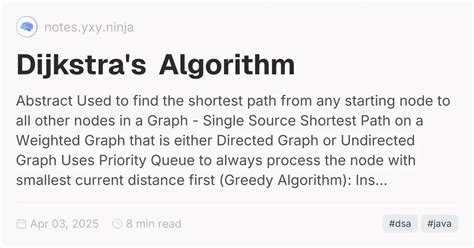 Dijkstra S Algorithm