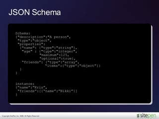 JSON Referencing And Schema PPT