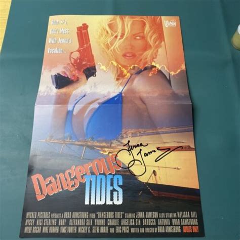 Jenna Jameson Wicked Pictures Dangerous Tides Signed Autographed 11x17