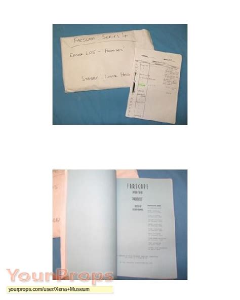 Farscape Original Script From Promises Original Prod Material