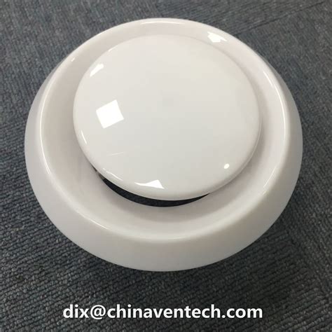 China Hvac Circular Ceiling Diffuser Round Plastic Disc Valve For