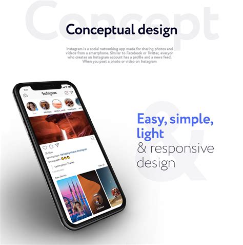 UX UI Design Instagram App Concept Behance