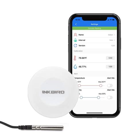 Inkbird Ibs Th1 Bluetooth Temperature Humidity Sensor With External