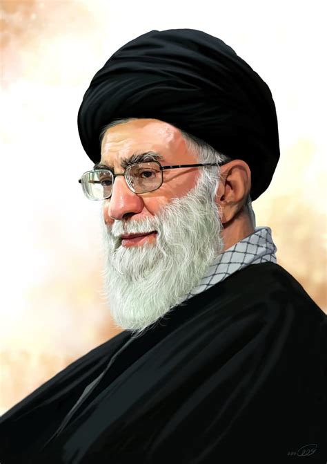 تصویرسازی چهره آیت الله خامنه ای
