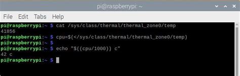 how to find the raspberry pi gpu and arm cpu temperature from the terminal