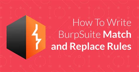 How To Write Burp Suite Match And Replace Rules Matthew Setter