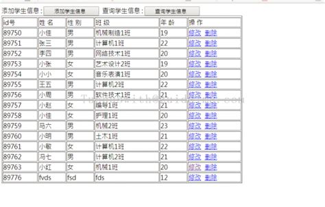 Springspring Mvcmybatisjsp实现简单学生信息管理系统 代码 最代码