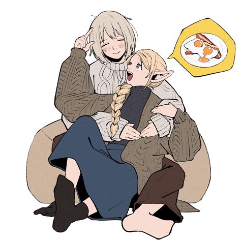 marcille donato falin touden and falin touden dungeon meshi drawn