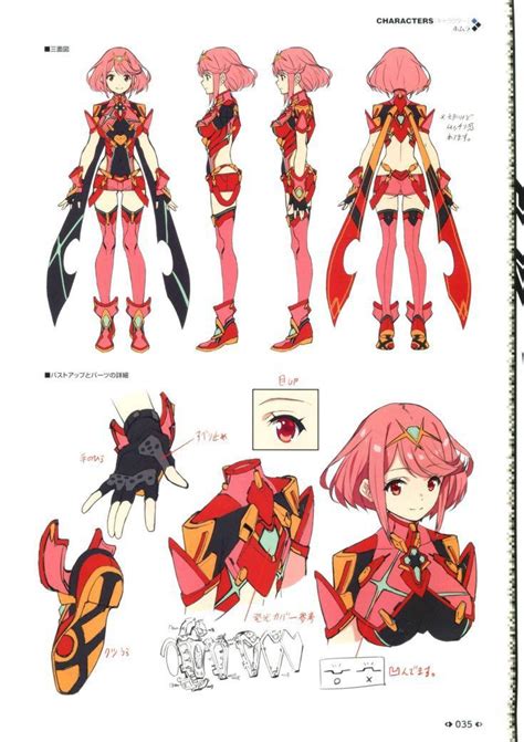 Pyra Concept Art Anime Character Design Character Design References