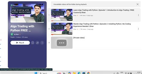 Learn Algo Trading With Python Codes Youtube Series Page 2 Apis