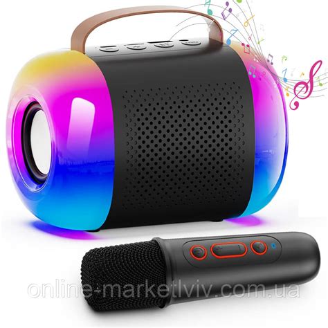 Купити Портативна Bluetooth колонка 1 мікрофон Usb Sd Fm K21 Дитяча колонка караоке