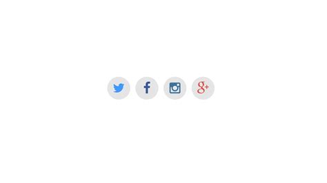 30 Css Fancy Social Icons