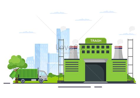 재활용 프로세스 쓰레기 그림 일러스트 무료 다운로드 Lovepik
