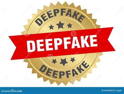 Deepfake Banner Deepfake Speech Bubble Label Sticker Sign Template